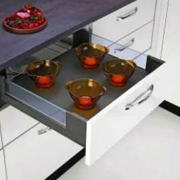ULTRA SLIM GLASS DRAWER - Innotek Furniture Fitting P Ltd